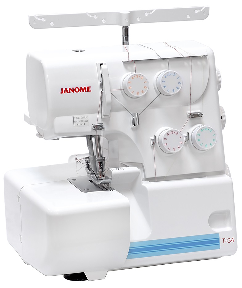 Оверлок Janome Т-34 - купить, цена, фото, описание и характеристики - интернет-магазин Швейный ...